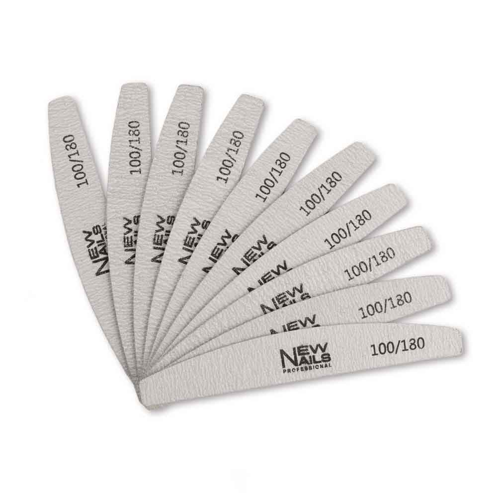 Limas medialuna 100/180 grit uñas artificiales